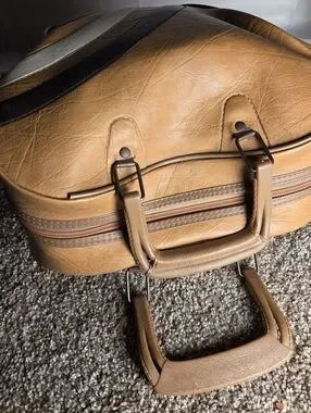 Vintage | Other | Vintage Galaxie 30 Bowling Ball Carry Bag Brown Tan ...